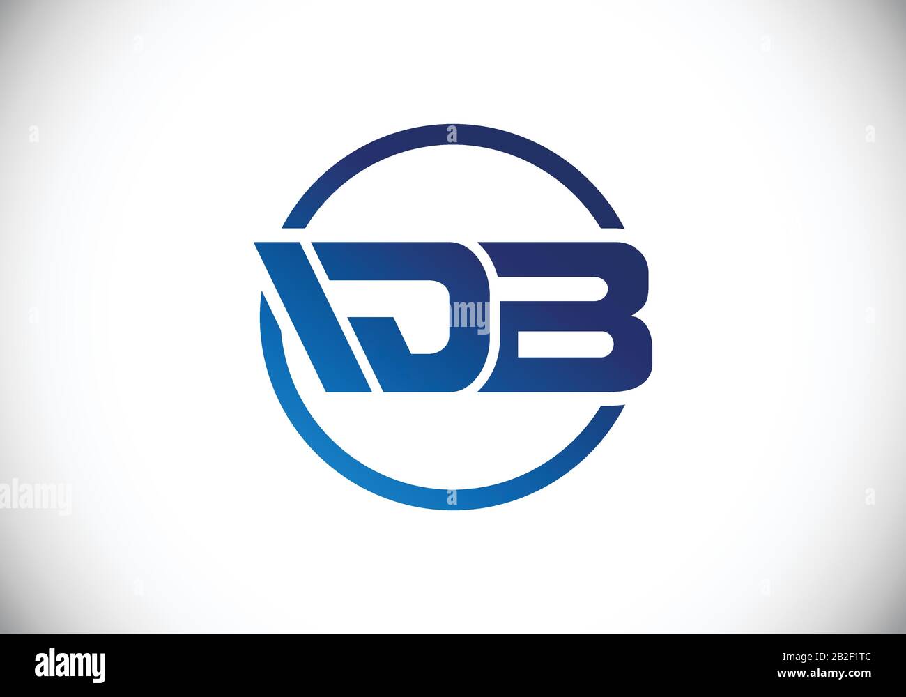D B Initial letter logo design, Creative Modern Letters Vector Icon ...