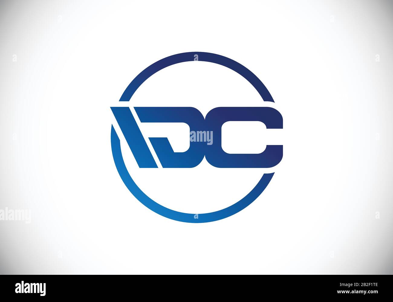 D C Initial letter logo design, Creative Modern Letters Vector Icon ...