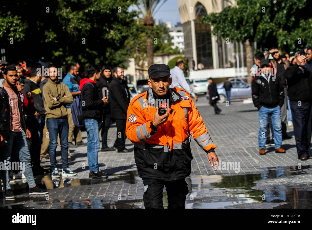 March 2, 2020: Gaza City, Palestine. 02 March 2020. Members of the ...