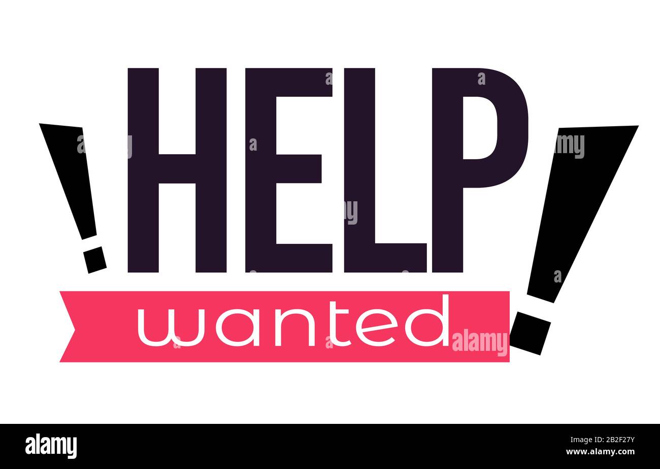 Staff wanted sign Stock Vector Images - Alamy