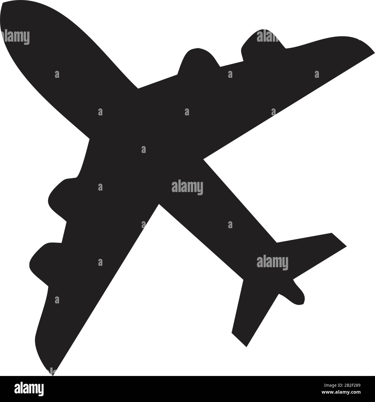 Plane icon template black color editable. Plane icon symbol Flat vector ...