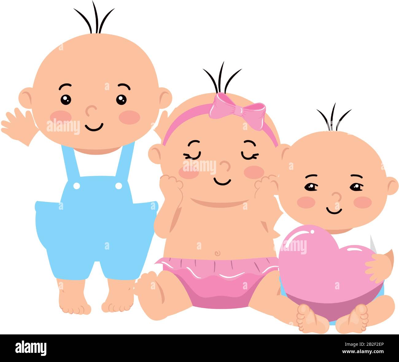 cute group of little babies Stock Vector Image & Art - Alamy
