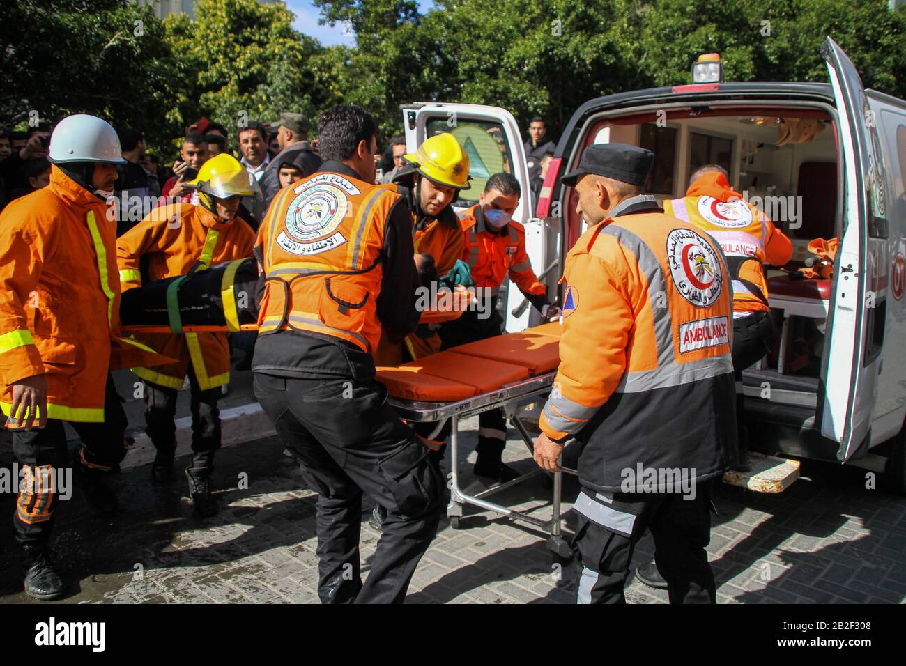 March 2, 2020: Gaza City, Palestine. 02 March 2020. Members of the ...
