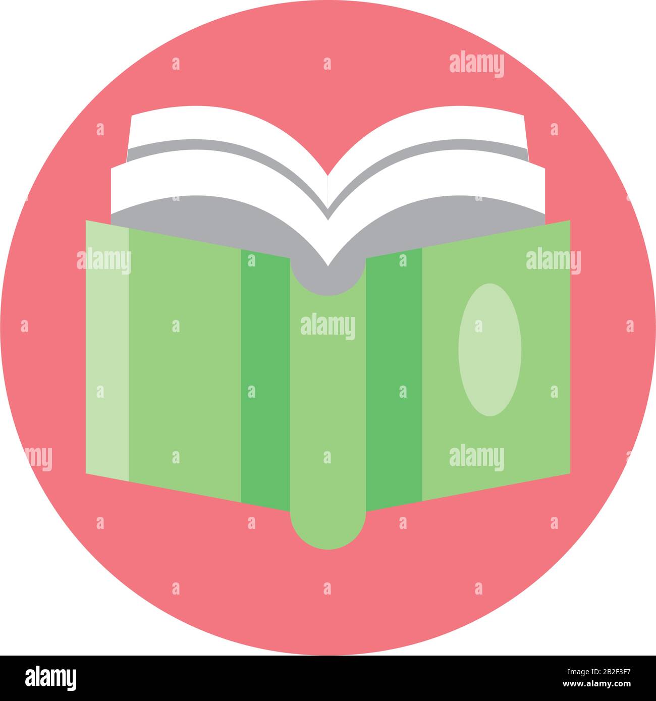 academic book icon over white background, colorful block style, vector ...