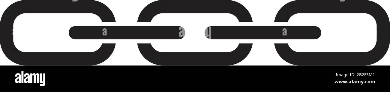 Chain icon template black color editable. Chain icon symbol Flat vector ...