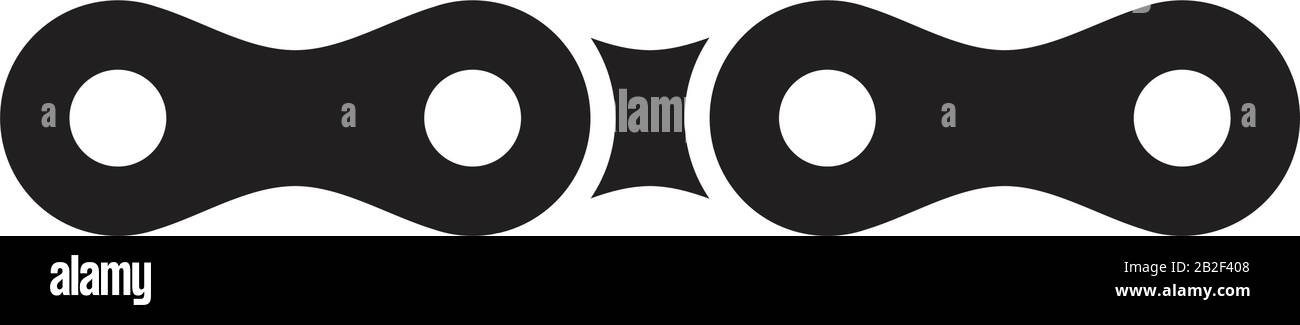 Chain icon template black color editable. Chain icon symbol Flat vector ...