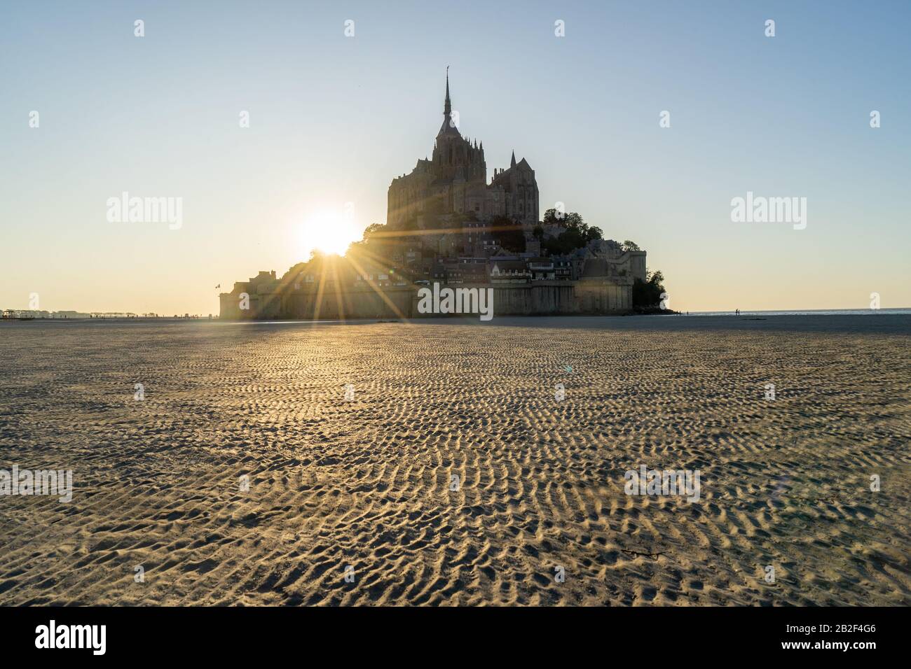 Mont saint michel at high tide in spring hi-res stock photography and ...