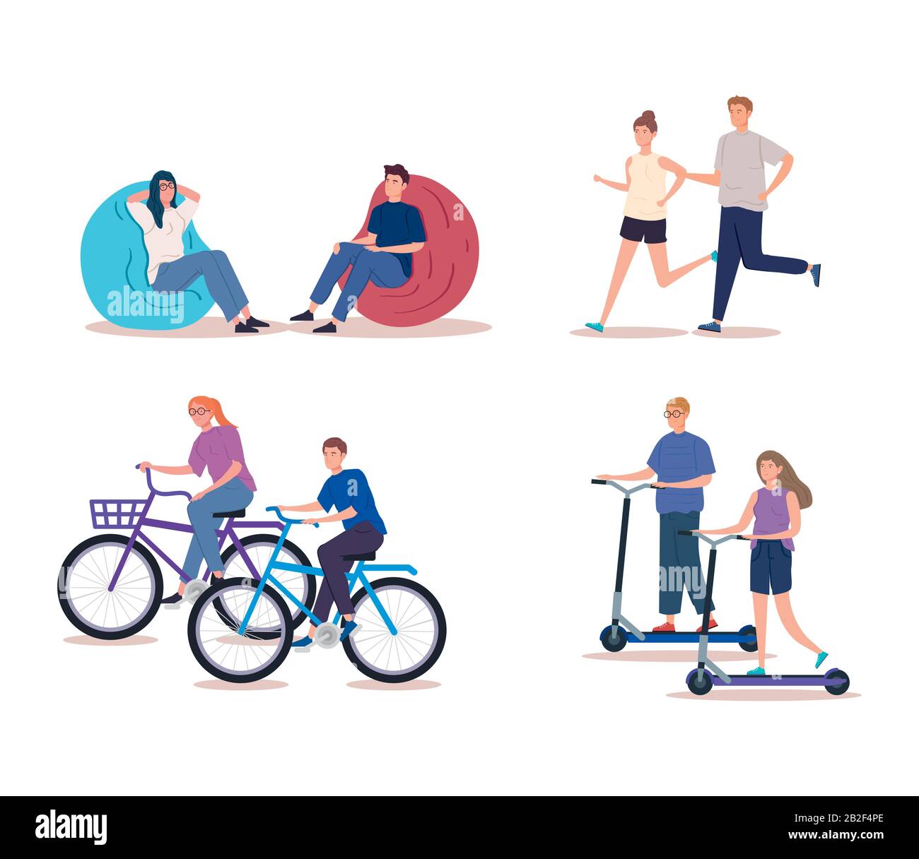 Performing activities Stock Vector Images - Alamy