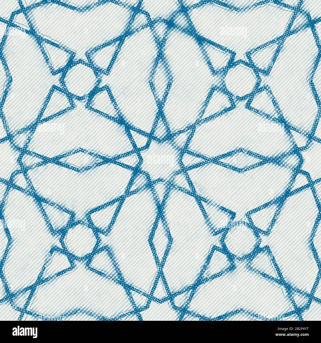 Blue pen ink crosshatch seamless pattern design Stock Photo - Alamy