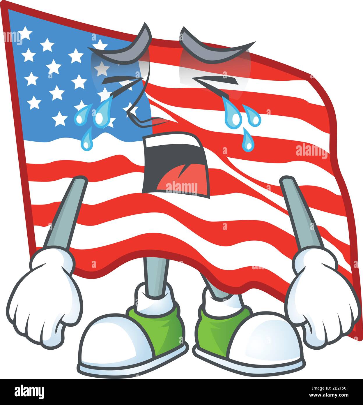 Sad american flag Cut Out Stock Images & Pictures - Alamy