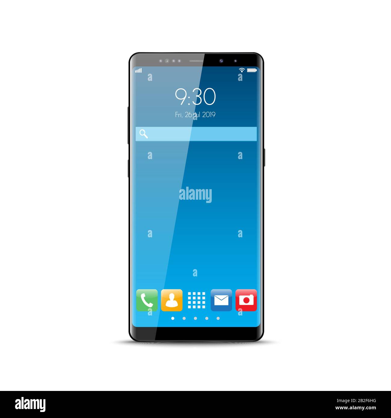 New realistic mobile smart phone modern style. Vector smartphone with ... New realistic mobile smart phone modern style. Vector smartphone with ...
