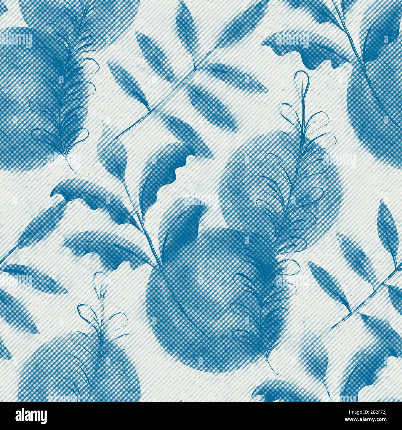 Blue pen ink crosshatch seamless pattern design Stock Photo - Alamy