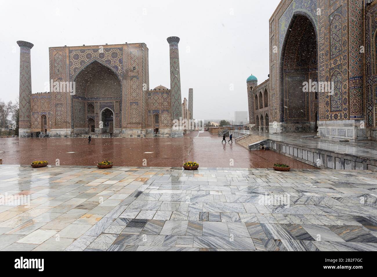 The Registan, the heart of the ancient city of Samarkand - Uzbekistan ...