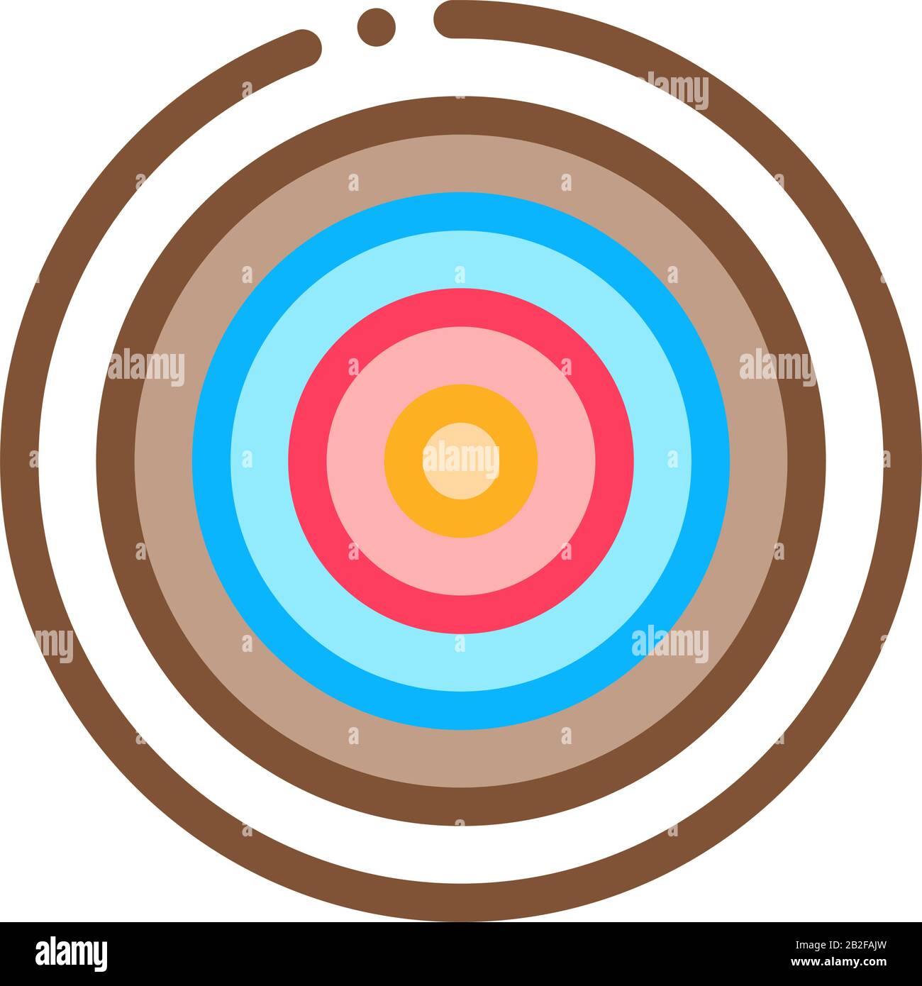 Target Archery Equipment Icon Thin Line Vector Stock Vector Image & Art ...