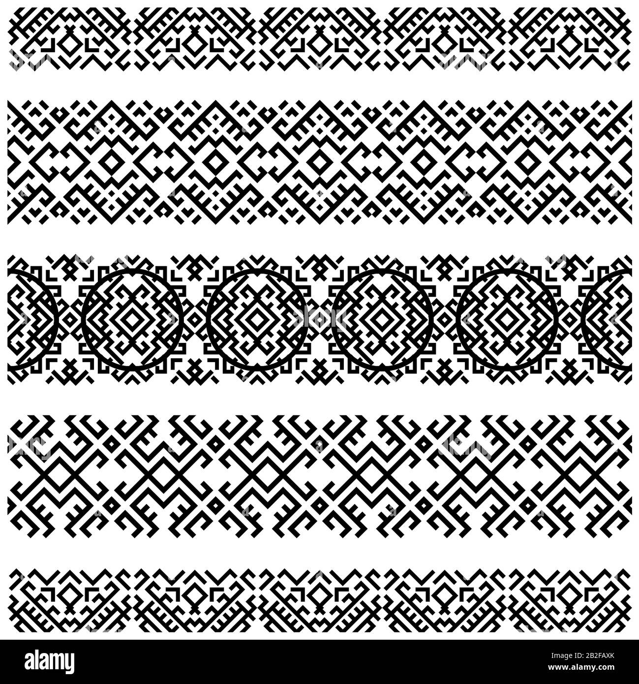 Aztec ethnic design. Native Seamless pattern ethnic tile vector ...