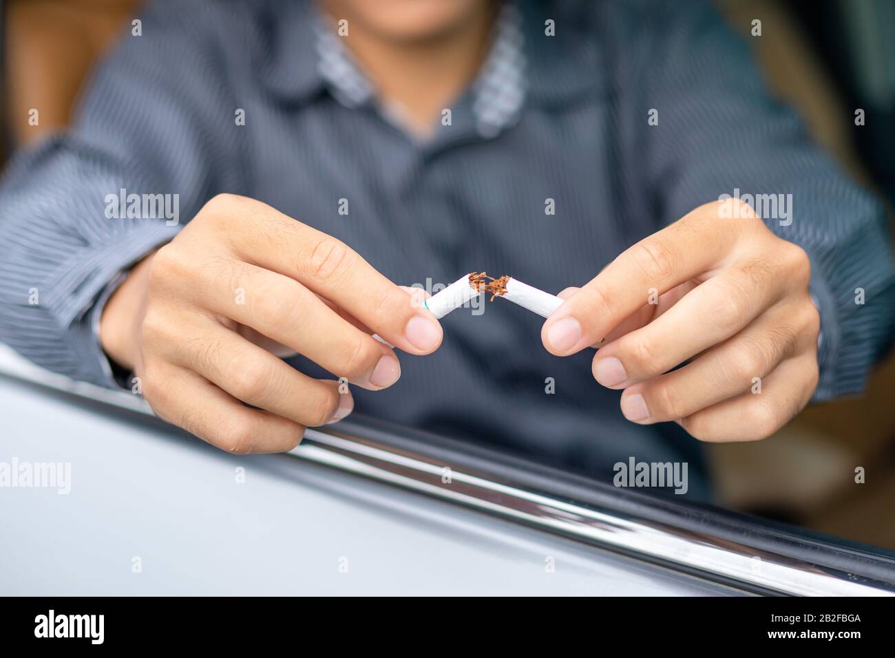 Adult smoking in car hi-res stock photography and images - Alamy