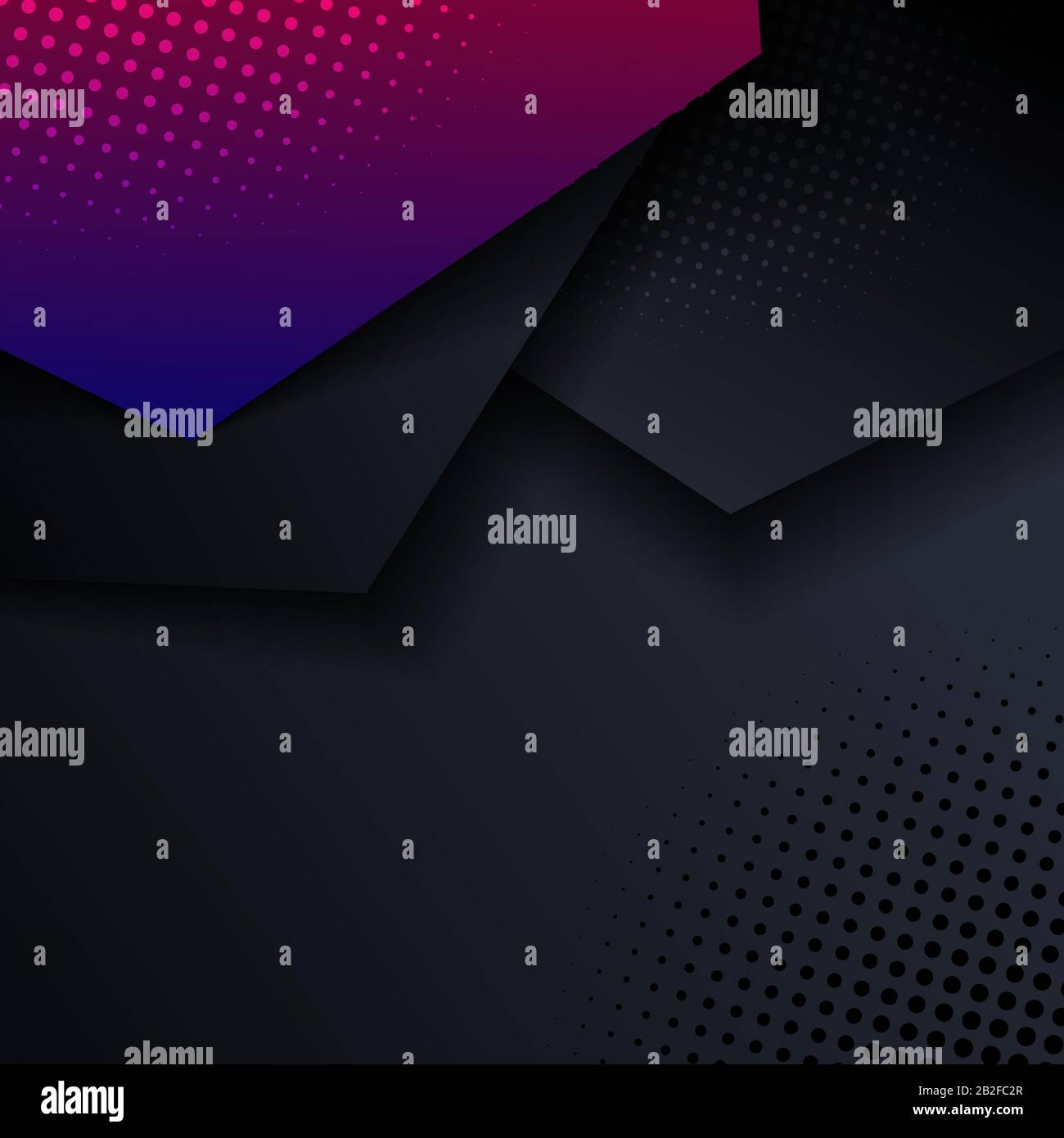 Abstract pink and blue geometric hexagon direction overlay layered with ...