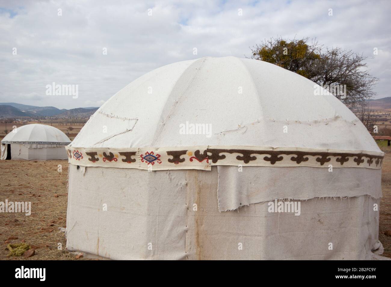 Old Nomadic Turkish Tents. Nomadic People Stock Photo - Alamy