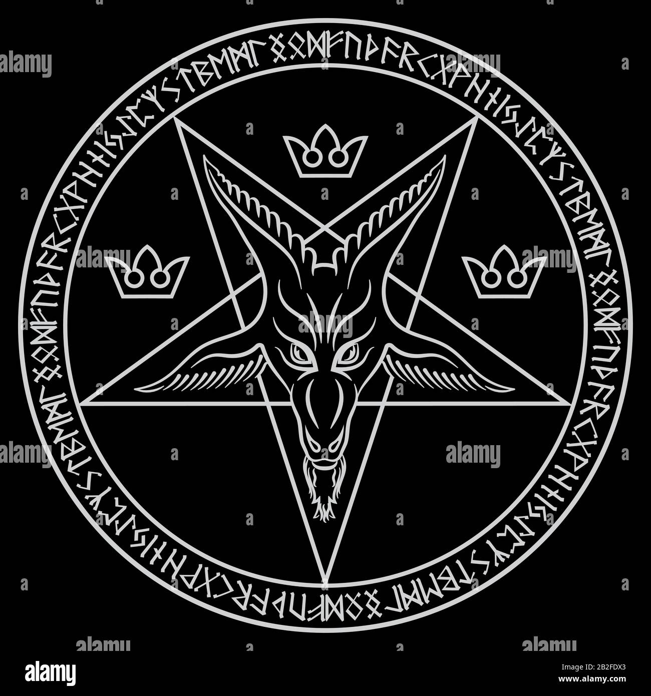 Sigil Of Baphomet Red