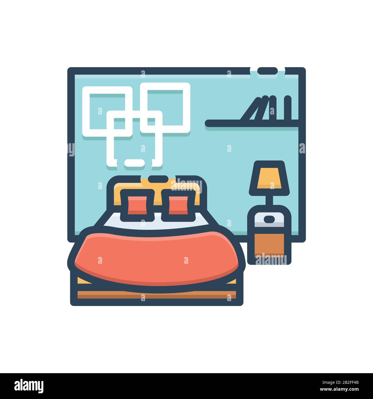 Dorm interior Stock Vector Images - Alamy