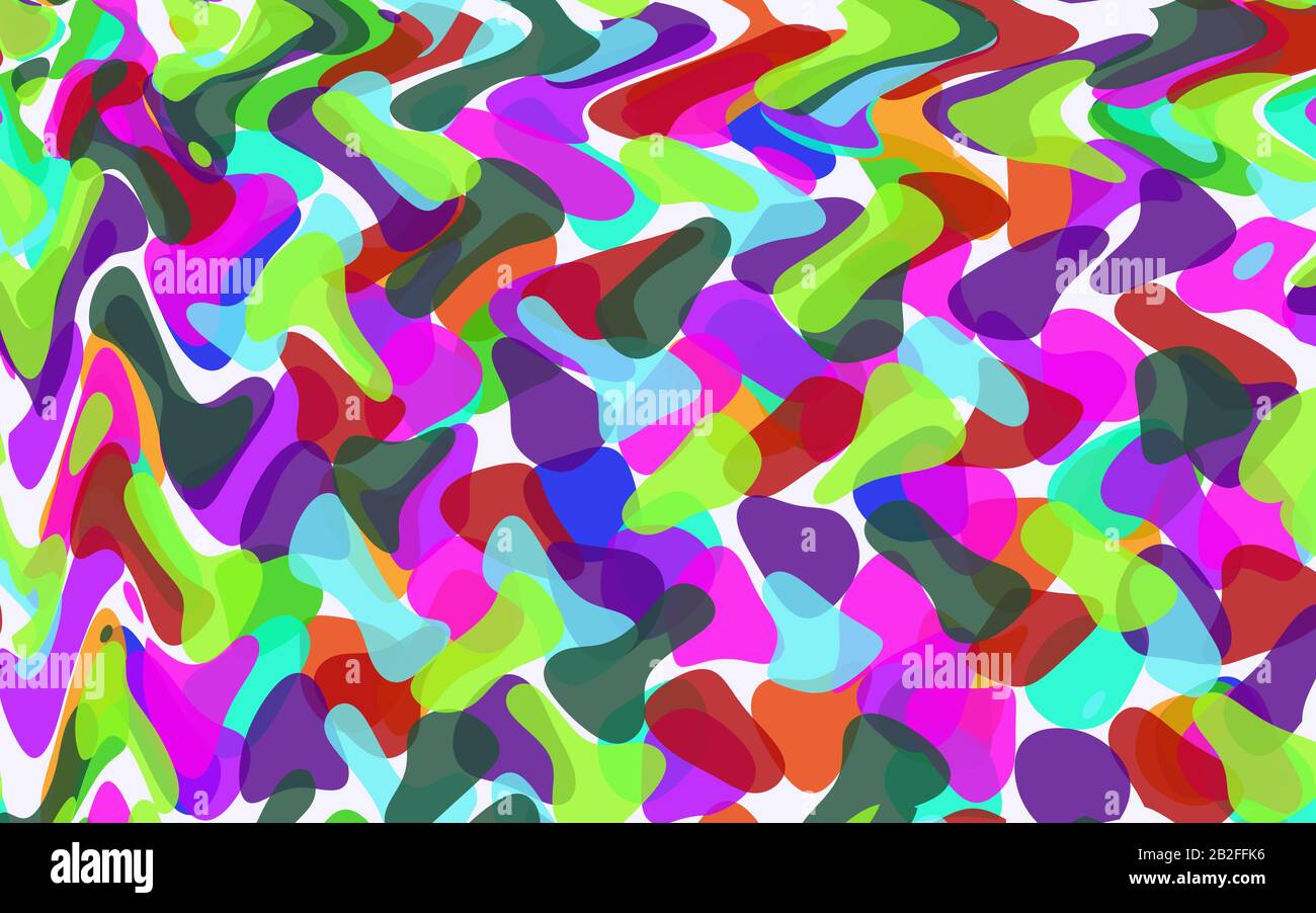 Abstract background of multicolored spots on white background Stock ...