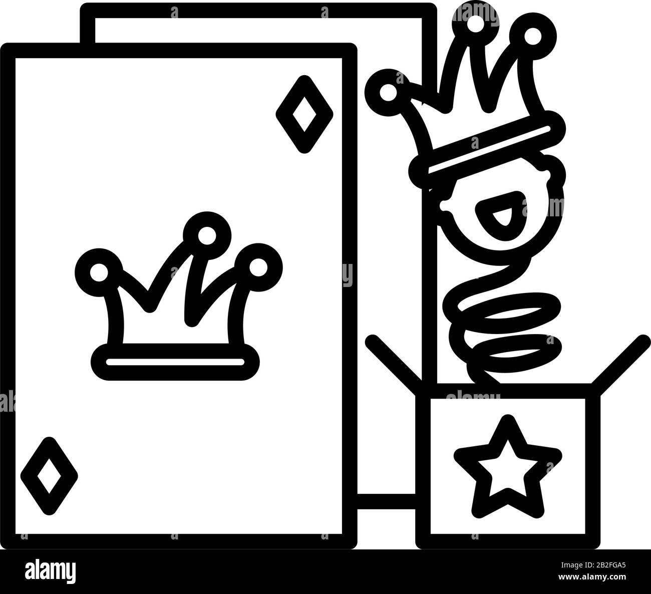 playing card with jester hat, april fool day vector illustration design ...