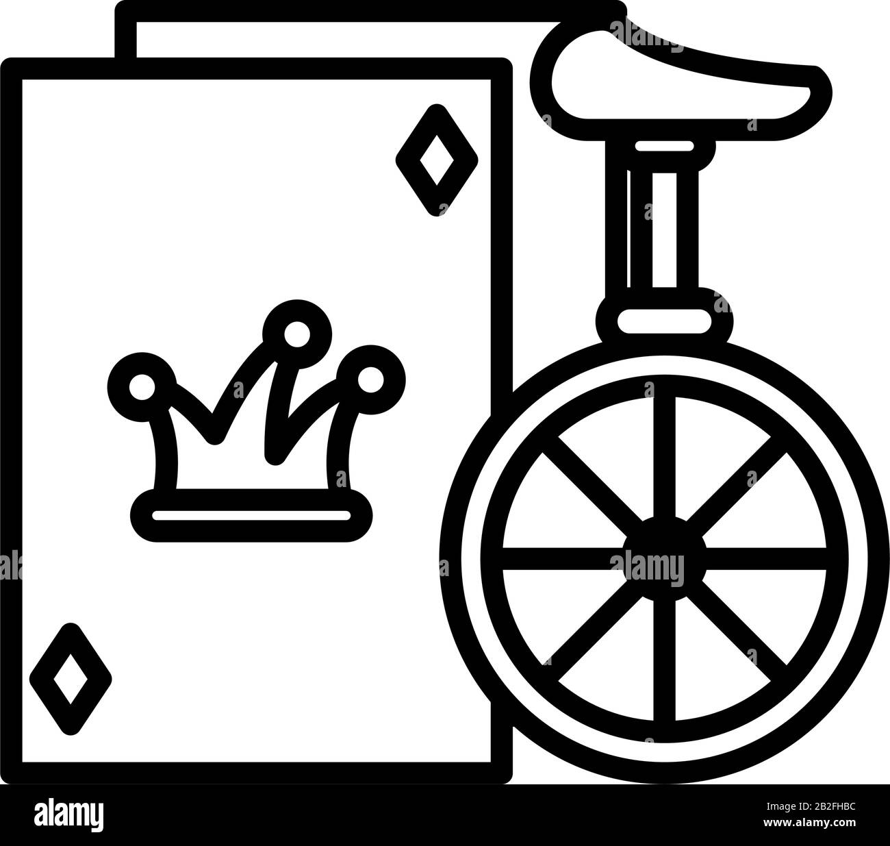 Joker card bicycle Stock Vector Images - Alamy