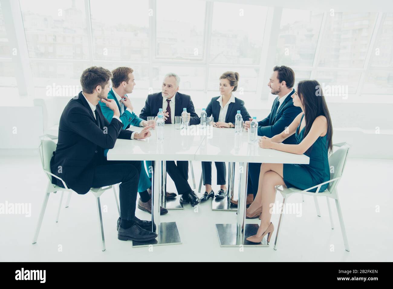 Business people planning future strategy of company growth Stock Photo ...