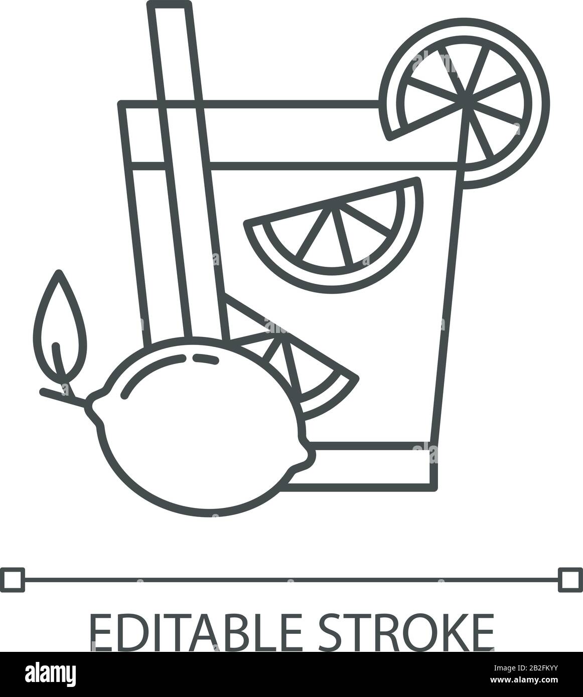 Brazilian caipirinha Stock Vector Images - Alamy