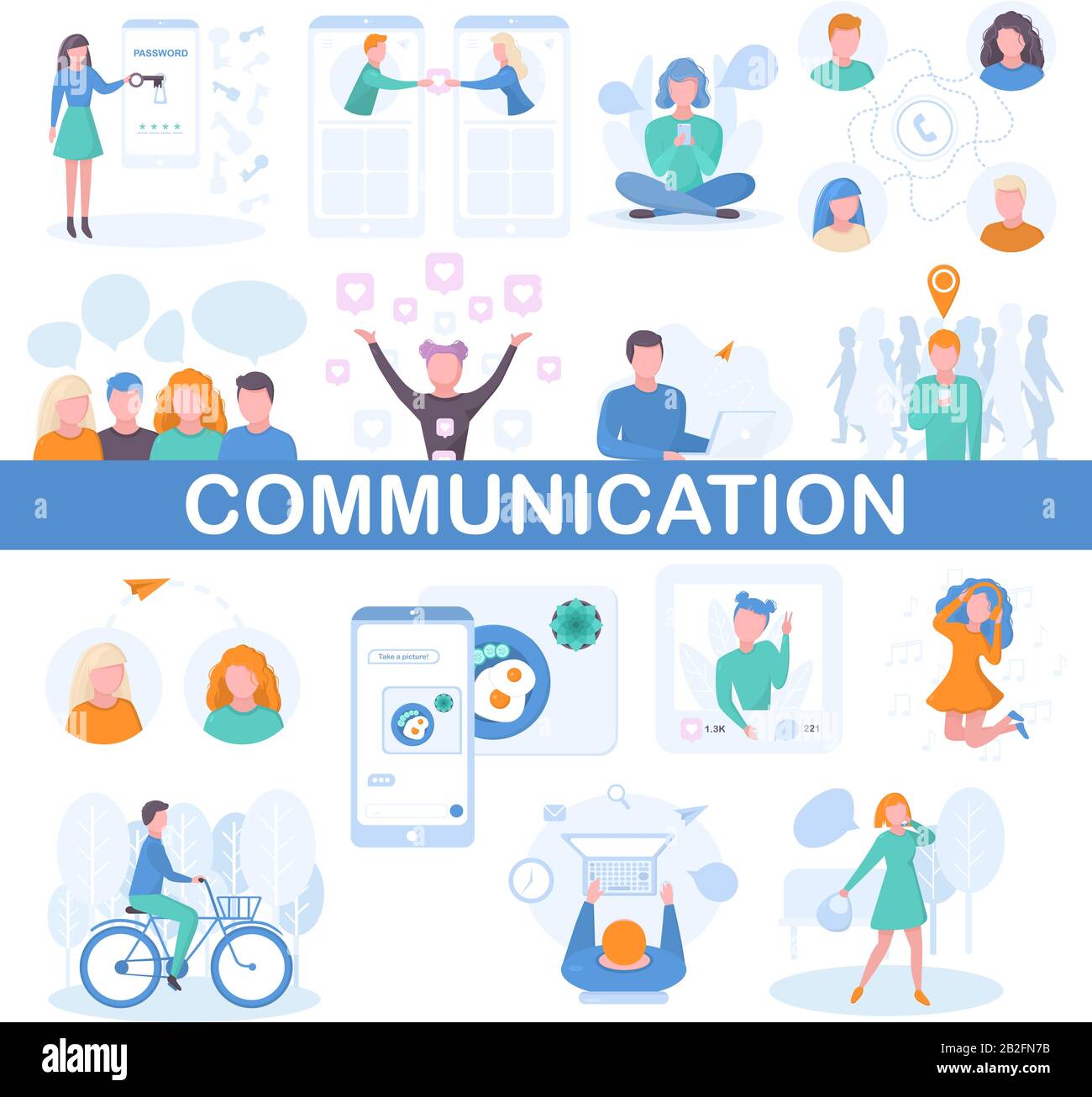 Set people happy men Stock Vector Images - Alamy