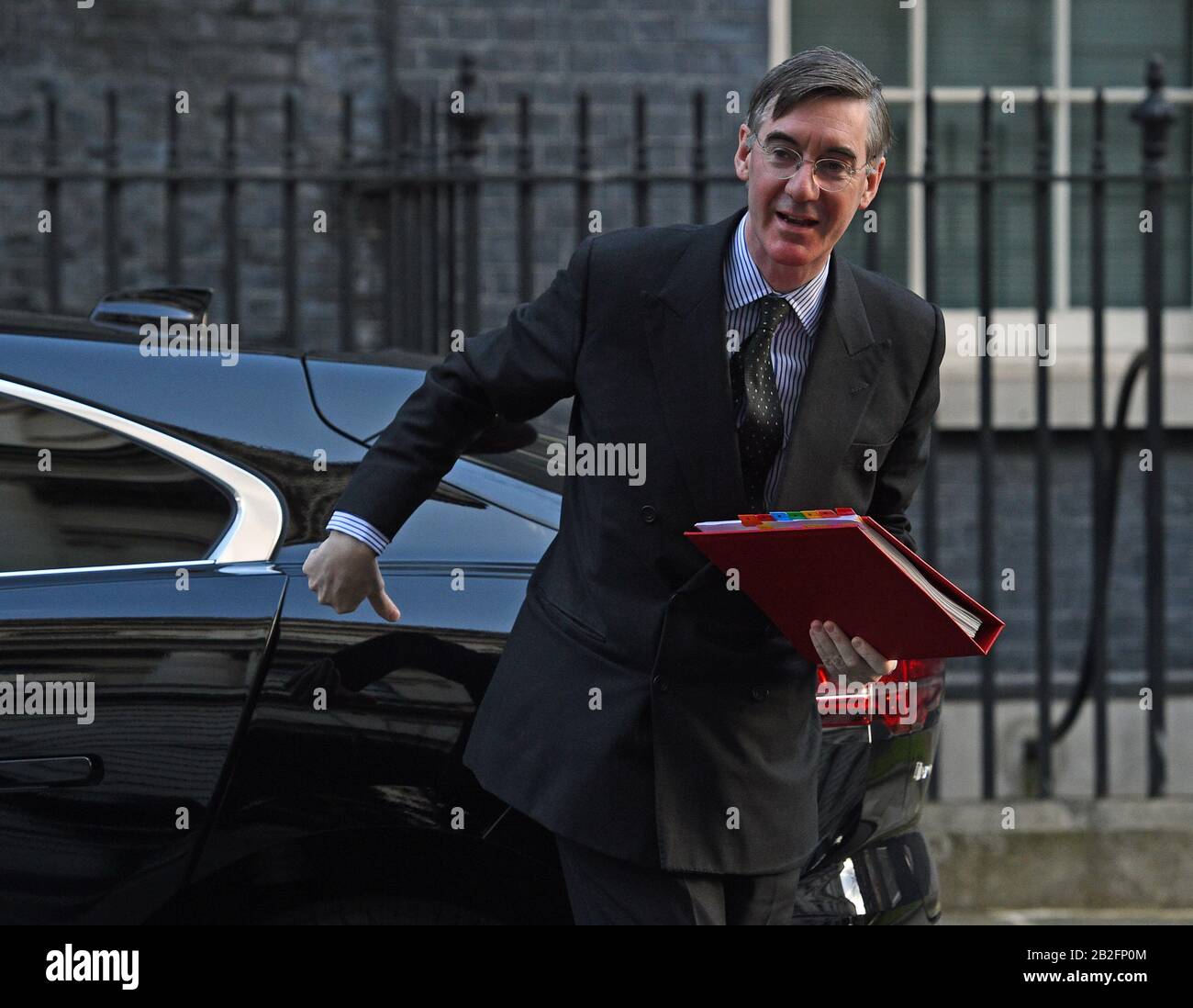 Leader of the House of Commons Jacob Rees-Mogg arrives for a cabinet ...