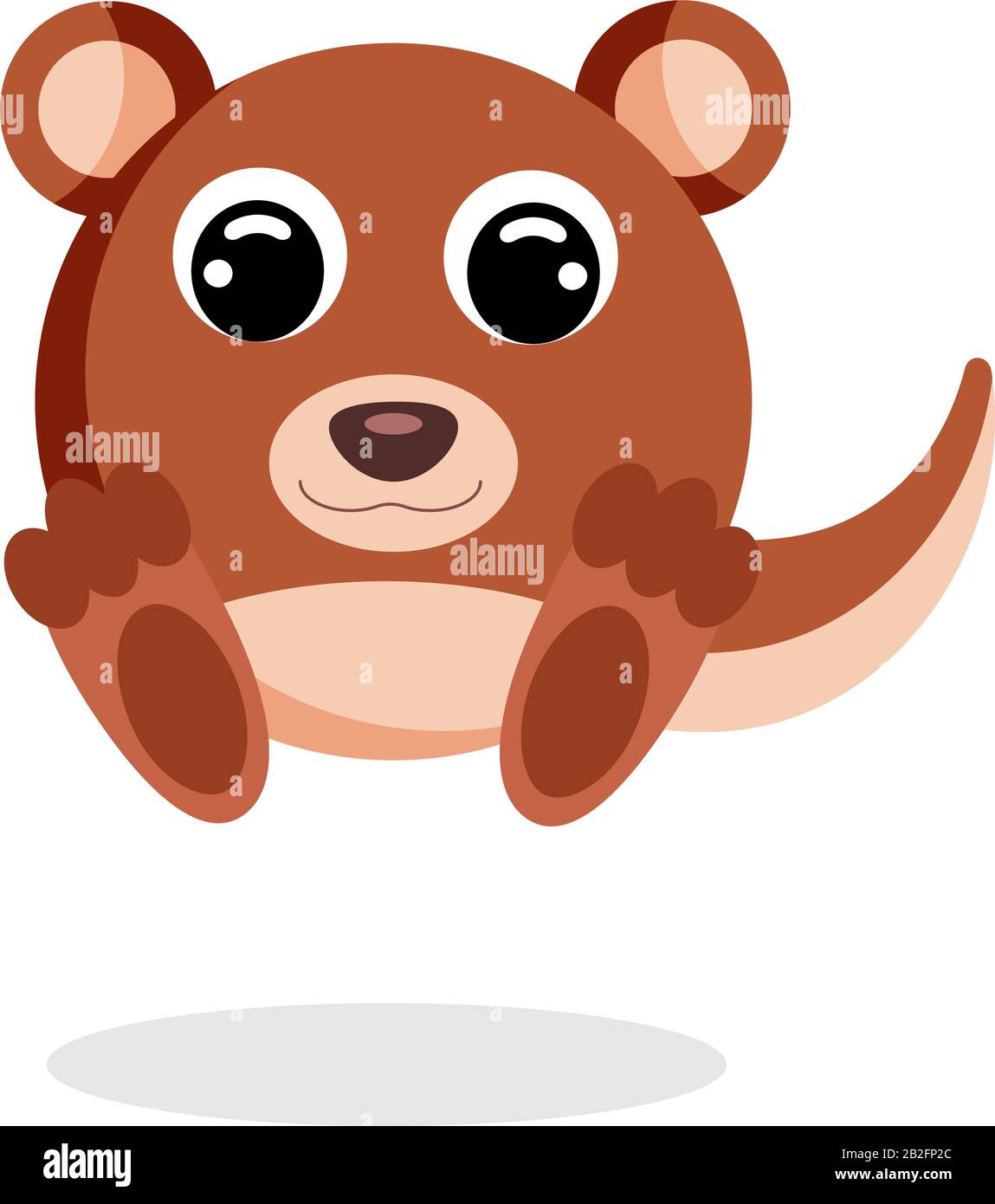 nutria in flat style vector image. Cartoon character. Flat vector stock ...
