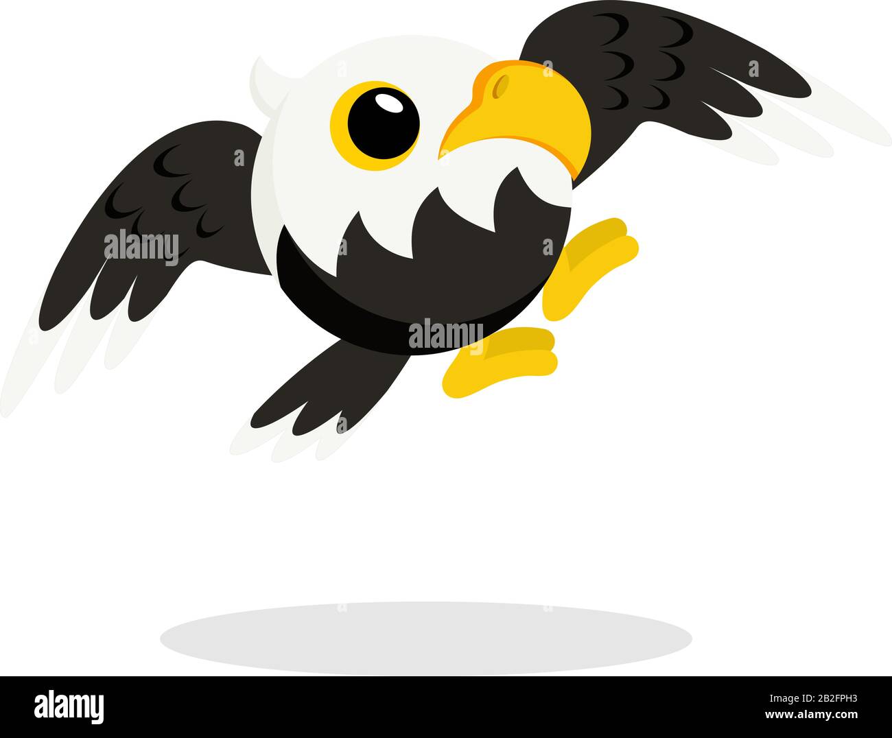 eagle in flat style vector image. Cartoon character. Flat vector stock ...