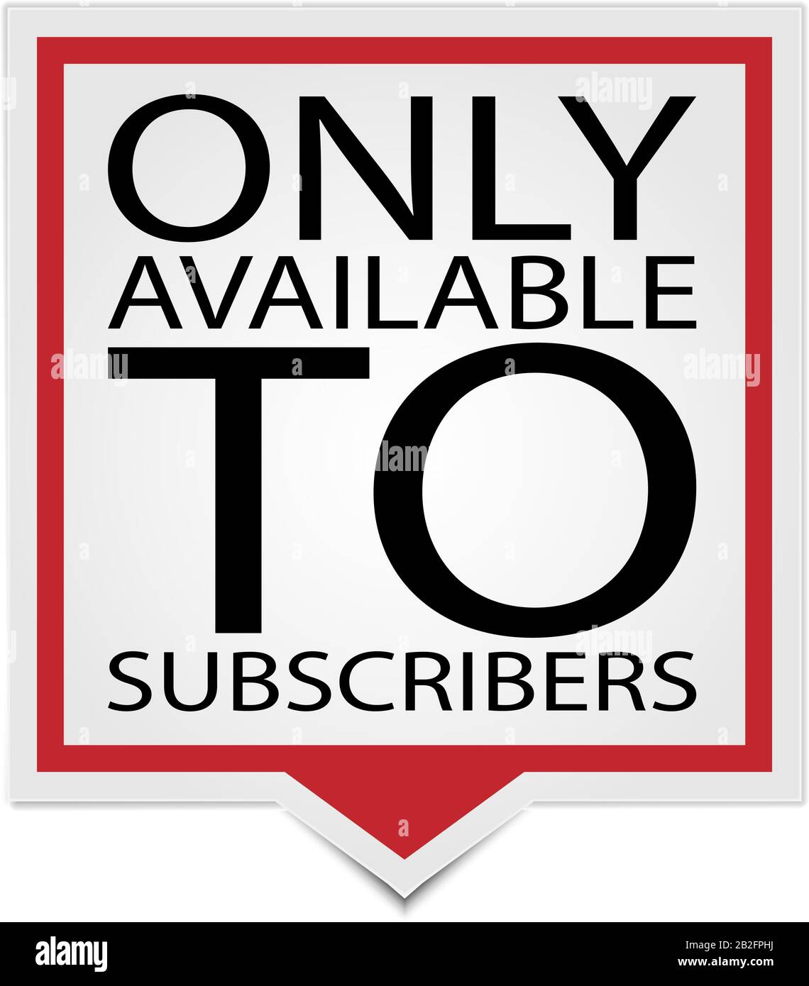 only available to subscribers label icons isolated on white background ...