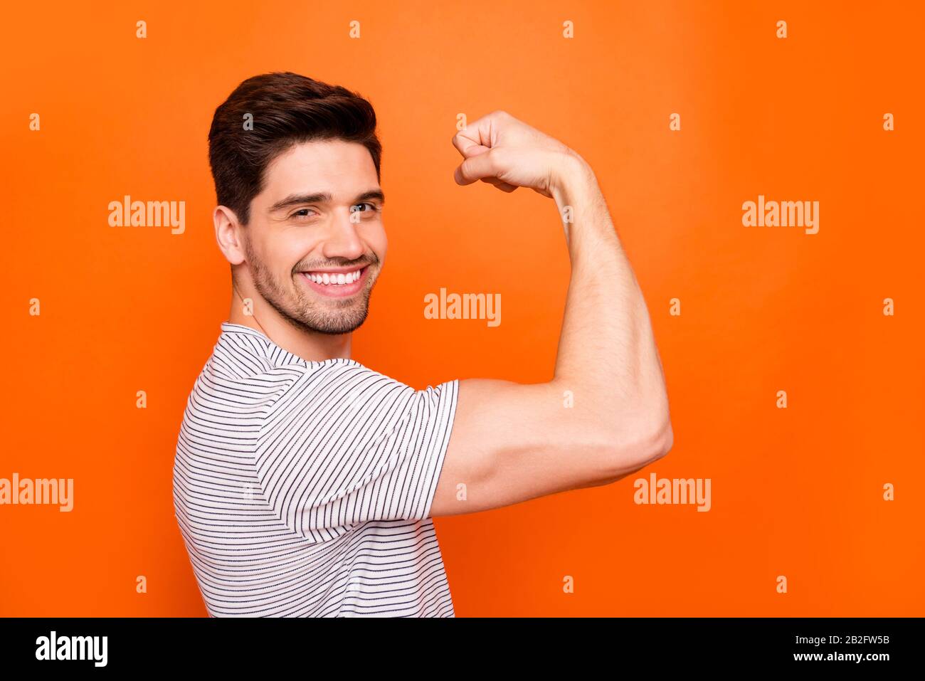 Superman hand gesture hi-res stock photography and images - Alamy