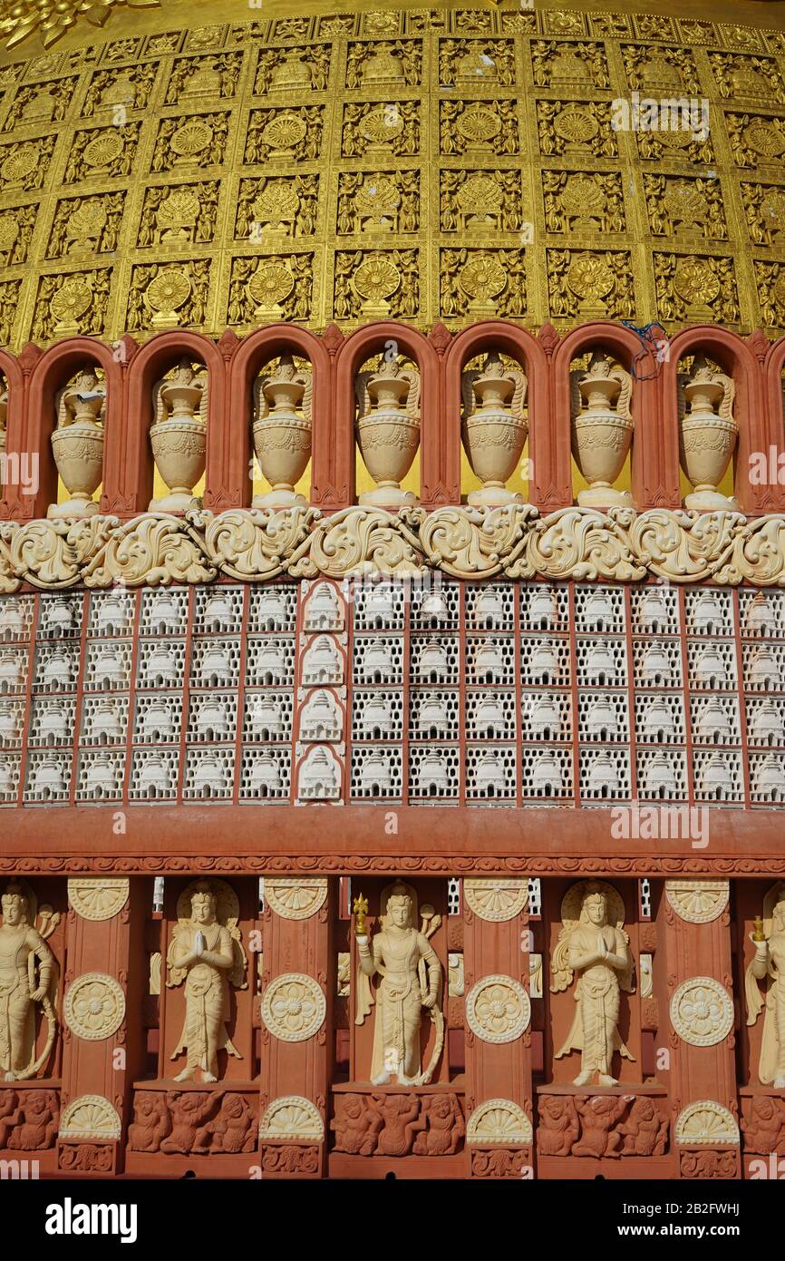 Detailaufnahme, Stupa der Sitagu International Buddhist Academy ...
