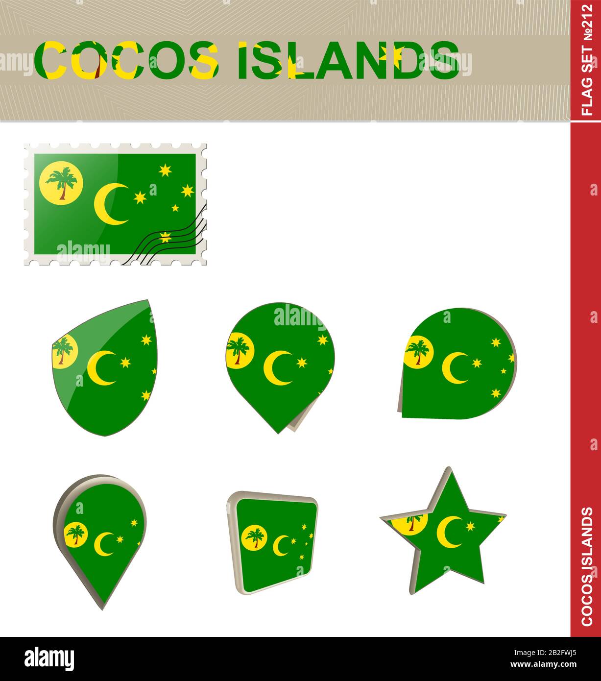 Map of cocos islands hi-res stock photography and images - Alamy