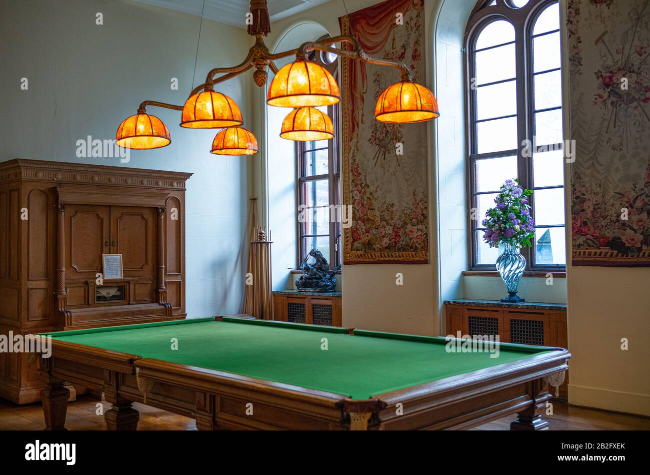 The billiard room of the dunrobin castle hi-res stock photography and ...