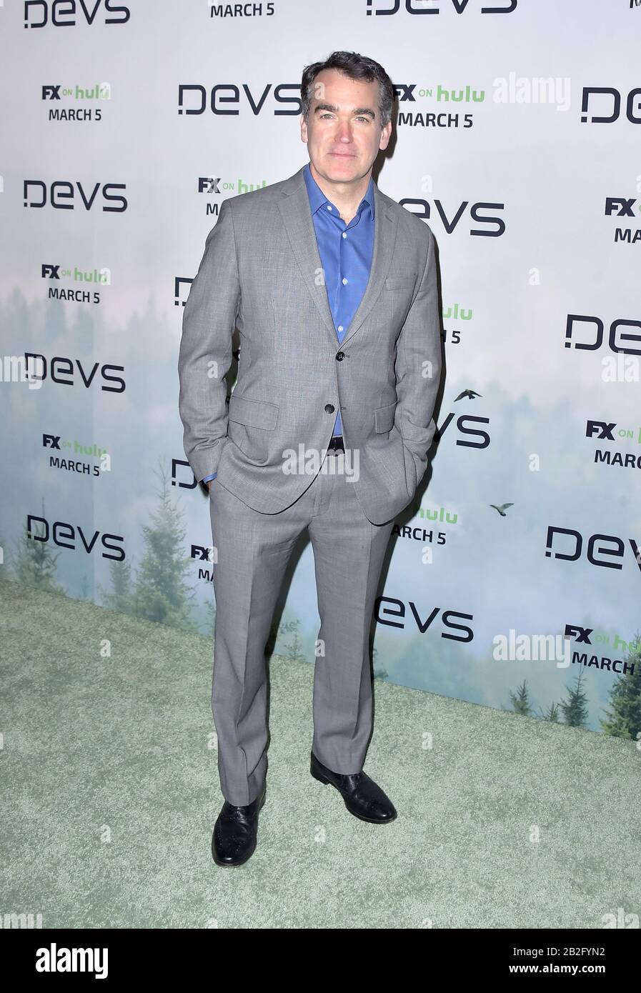 Hollywood, Ca. 2nd Mar, 2020. Brian d'Arcy James, at the Premiere Of FX ...