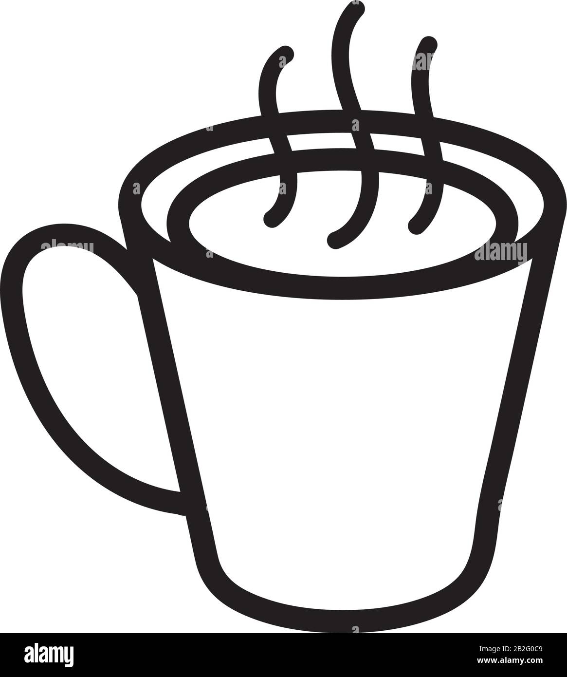 coffee cup drink line style Stock Vector Image & Art - Alamy