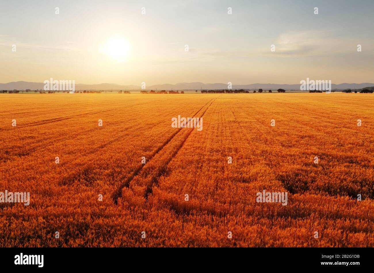 Sun over the landscape hi-res stock photography and images - Alamy