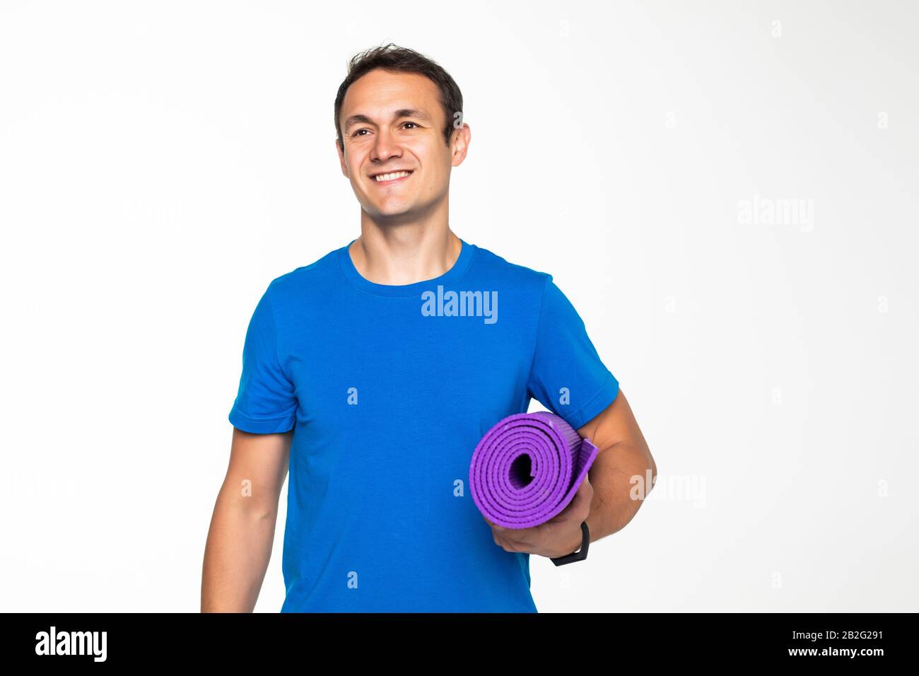 Handsome young sportsman standing drinking hi-res stock photography and ...