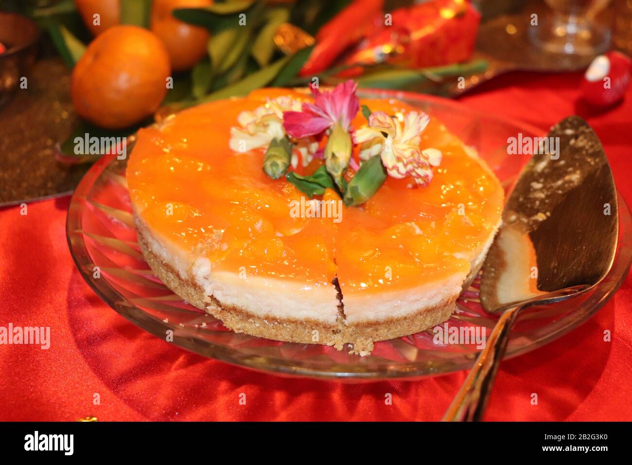 chinese new year celebration cheesecake Stock Photo - Alamy