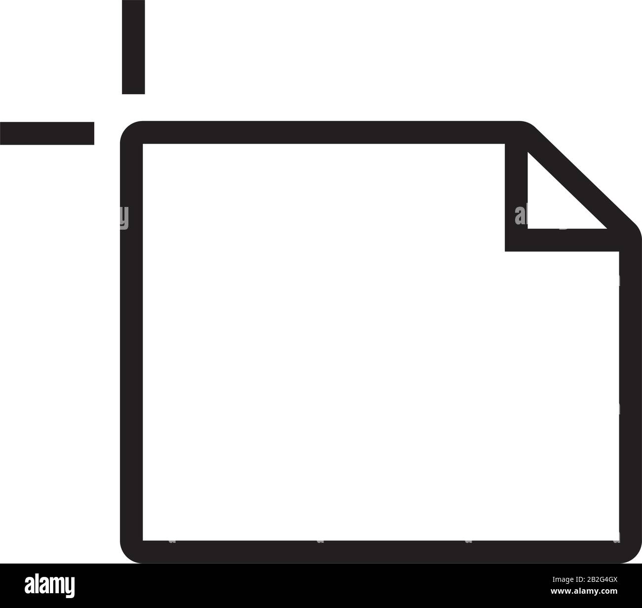 document file paper line style icon Stock Vector Image & Art - Alamy