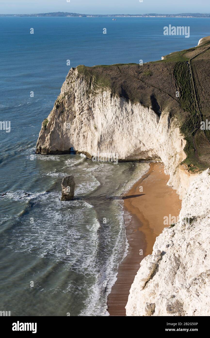 Bat's Head and Butter Rock, Jurassic Coast, Dorset, England, UK Stock ...