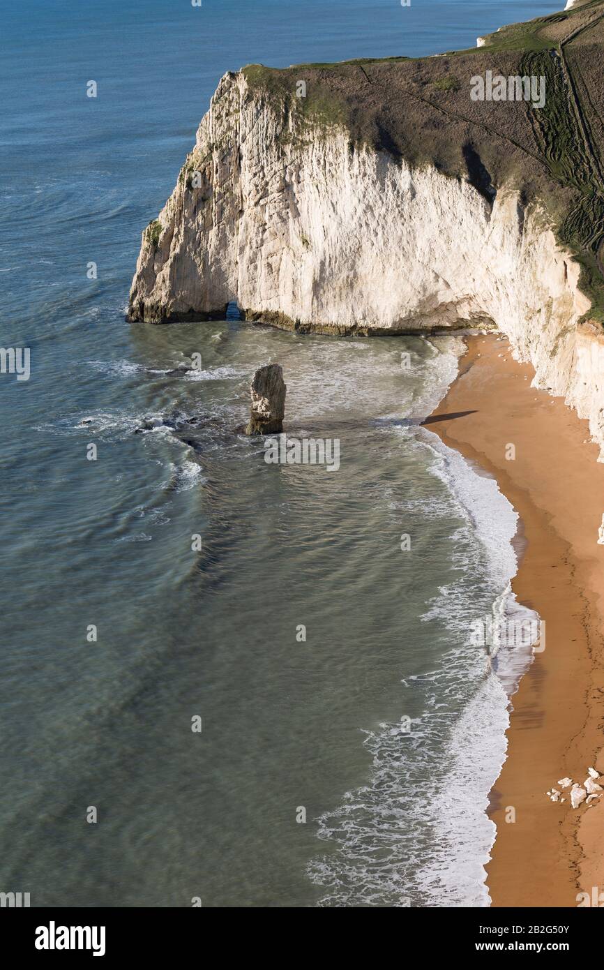 Bat's Head and Butter Rock, Jurassic Coast, Dorset, England, UK Stock ...