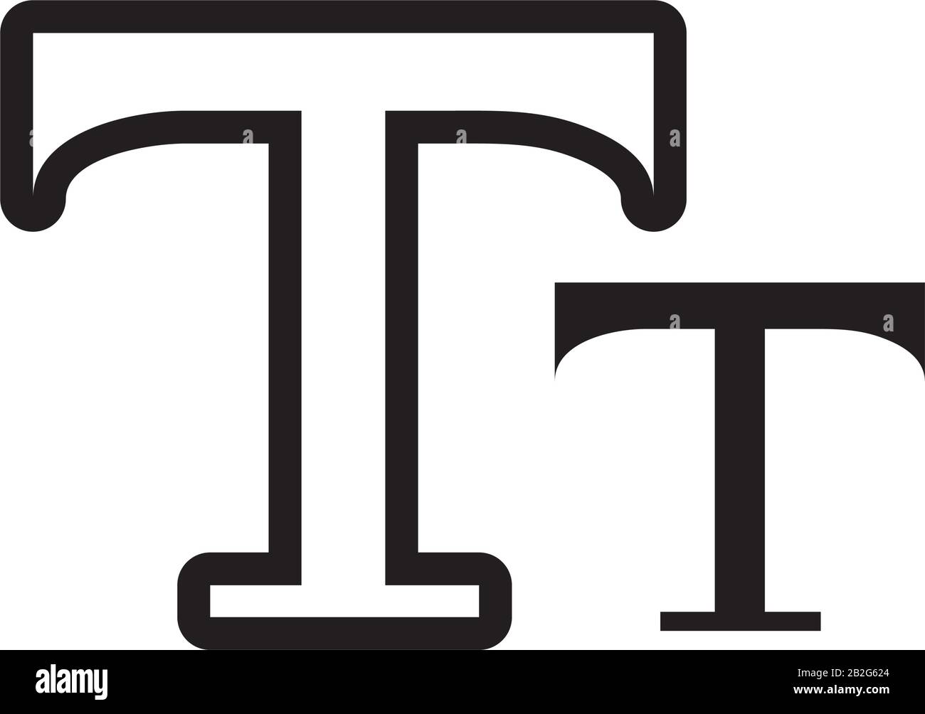 text symbol designer line style icon Stock Vector Image & Art - Alamy