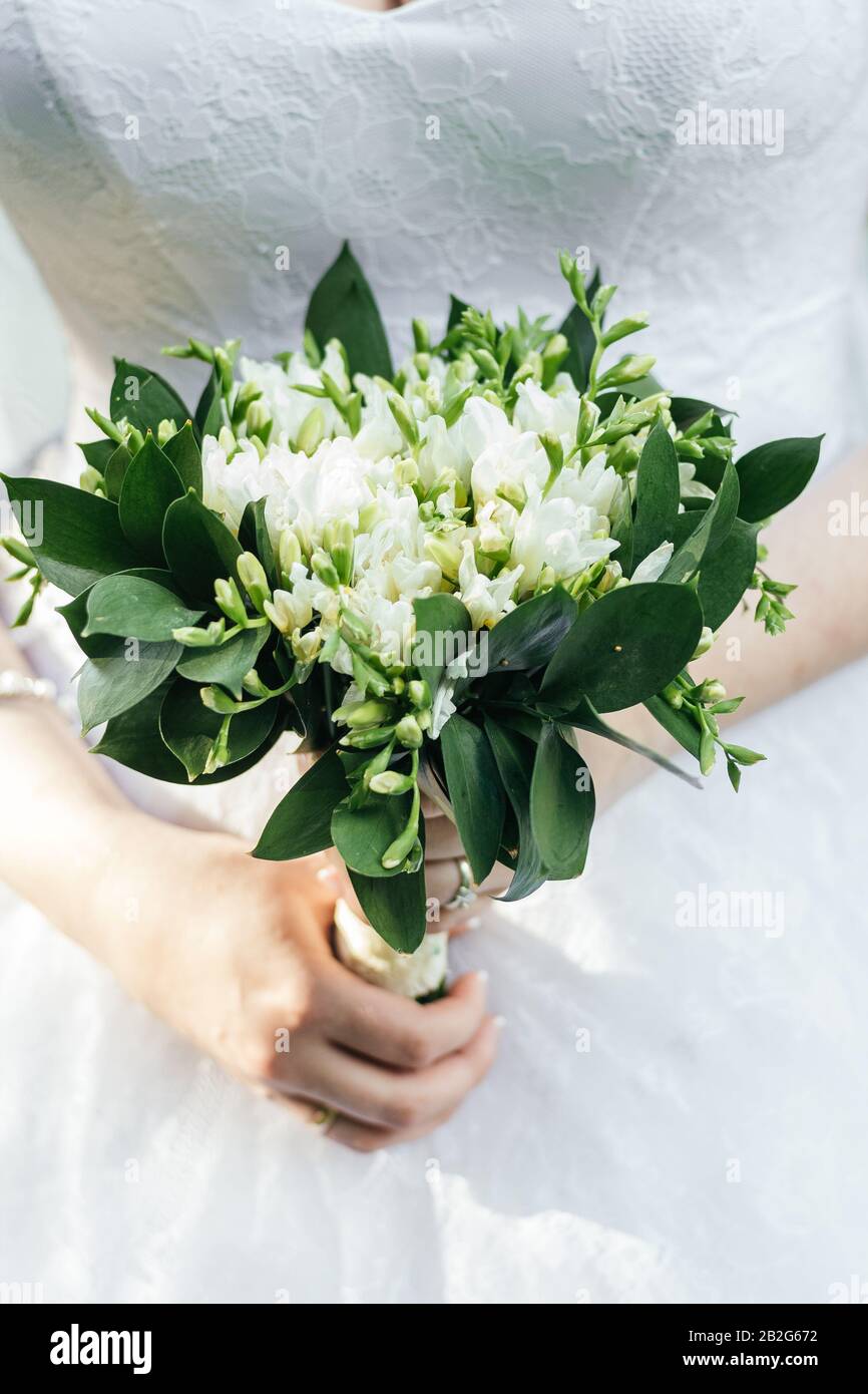 White Freesia Bouquet