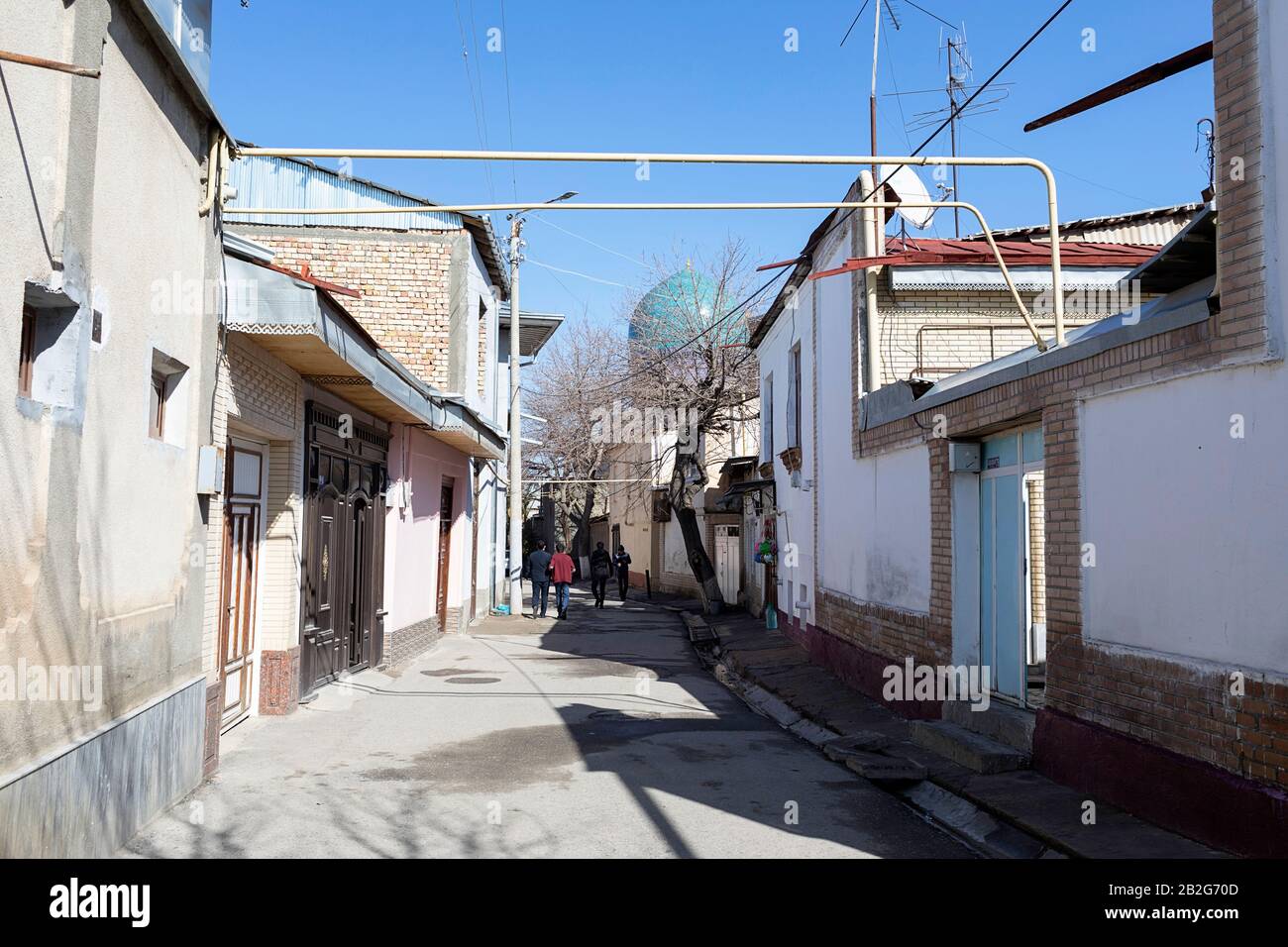 back streets of old town of Samarkand, Uzbekistan Stock Photo - Alamy