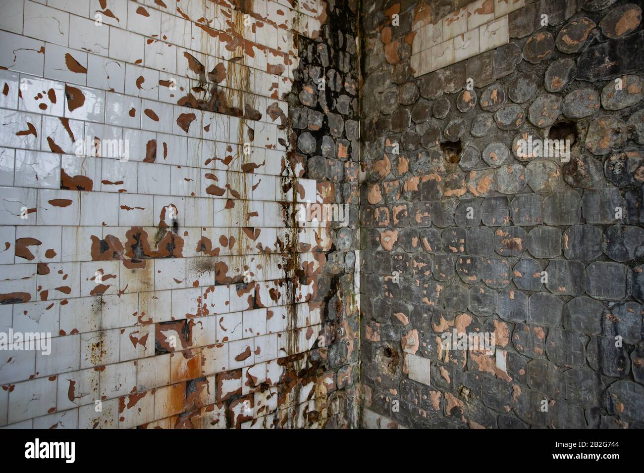 The ruins of the old industrial factory buildings Stock Photo - Alamy
